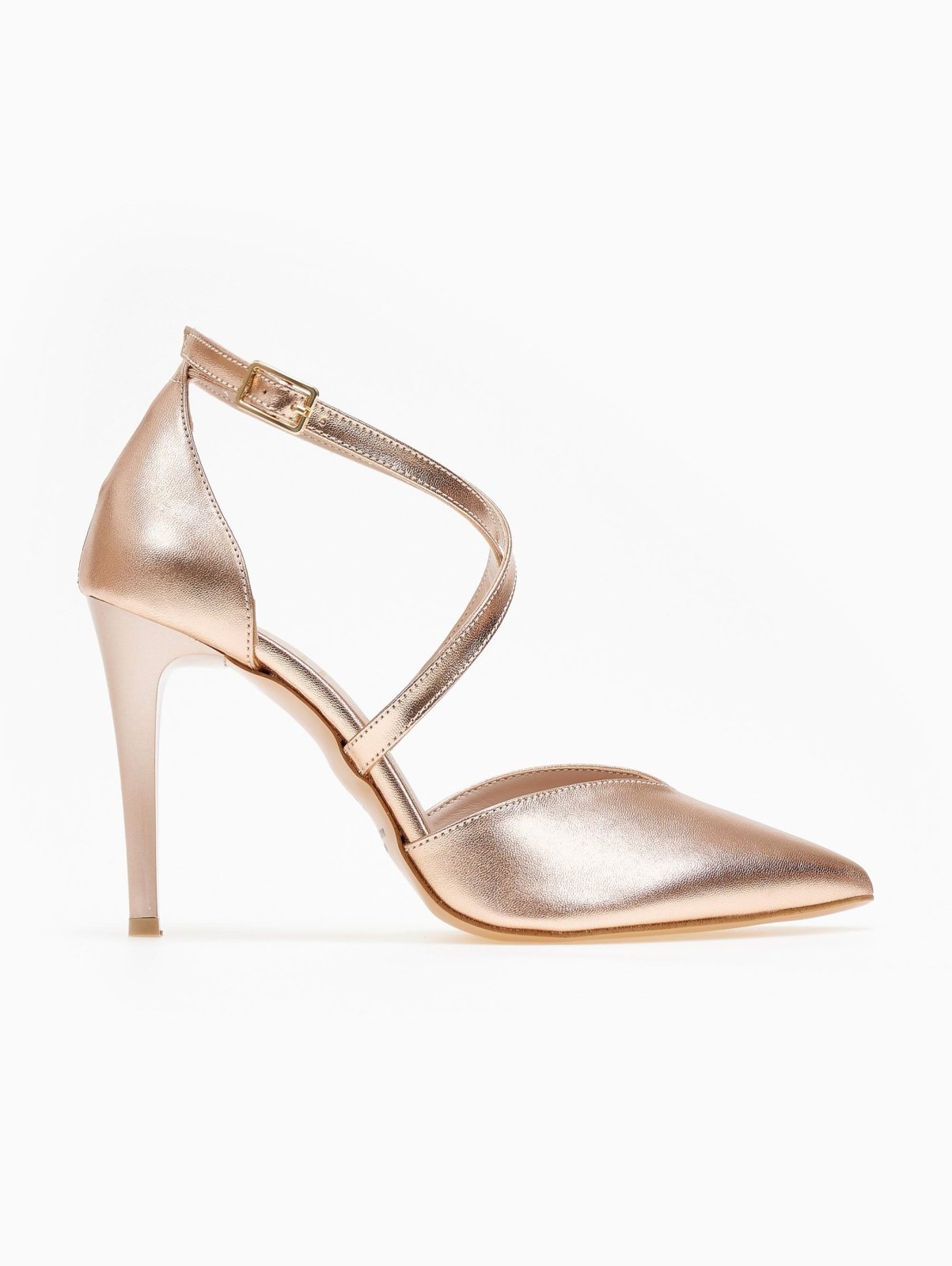 Pumps with Crossover Straps - Copper – thefashionproject.gr
